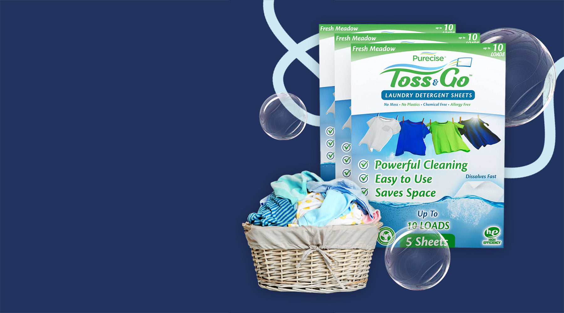 Toss & Go Laundry Detergent Sheets